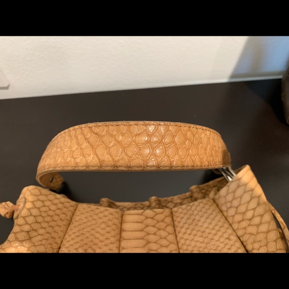 Furla | Bags | Tan Furla Snake Shoulder Bag | Poshmark